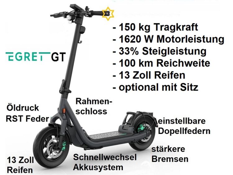 E Scooter bis 150 kg! Alle Modelle 2026 im Vergleich - emobility-Insider.de
